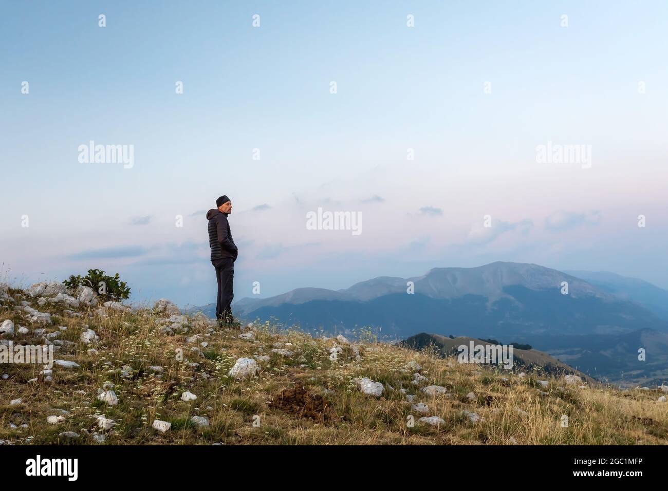 Man trekking abruzzo national park hi-res stock photography and images ...