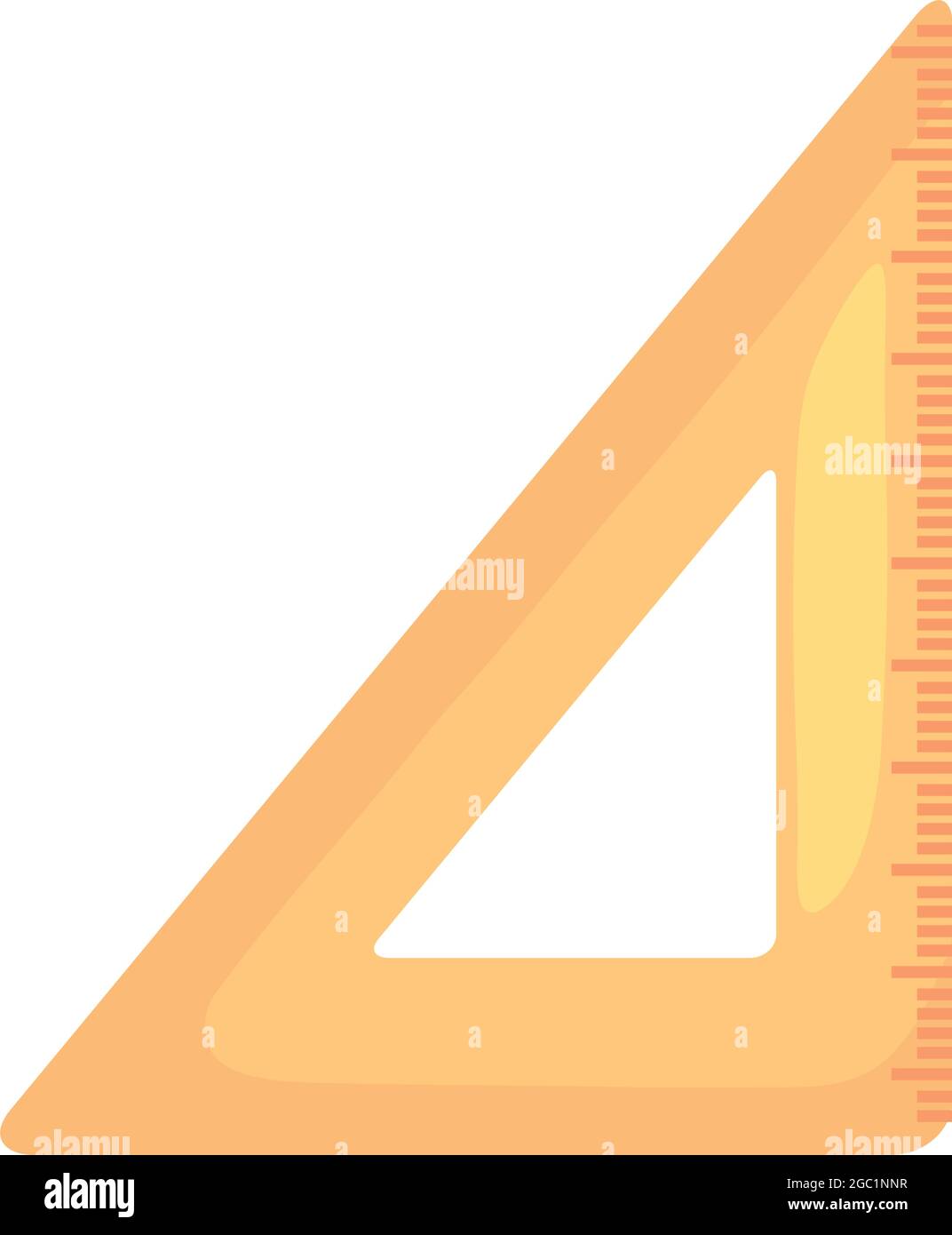 triangle ruler school supply Stock Vector Image & Art - Alamy