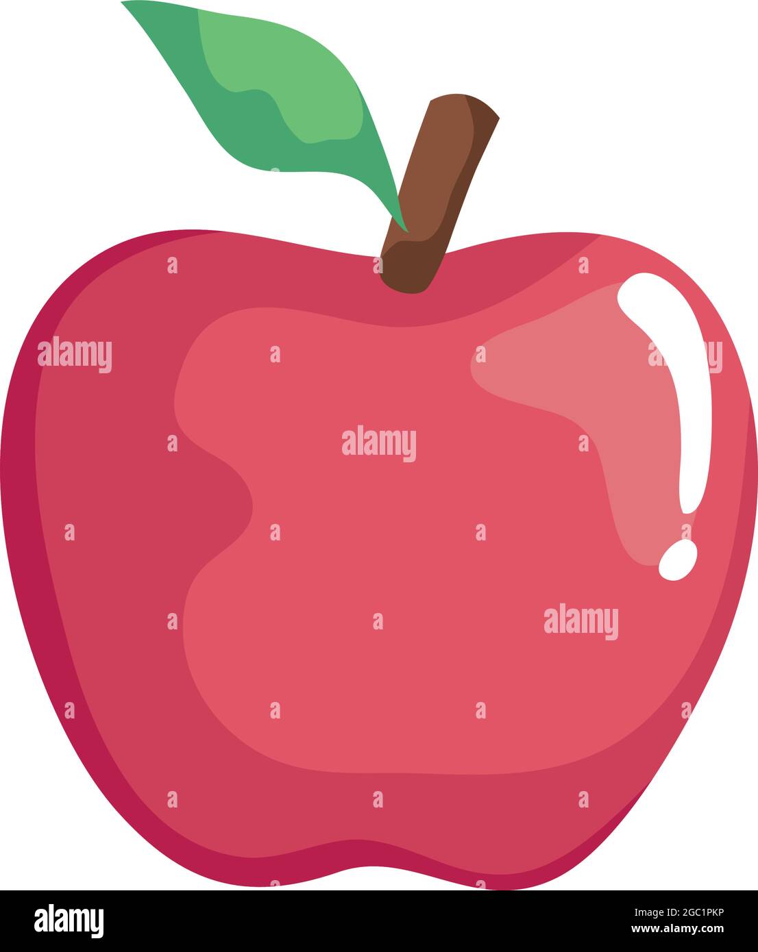 red apple fruit Stock Vector Image & Art - Alamy