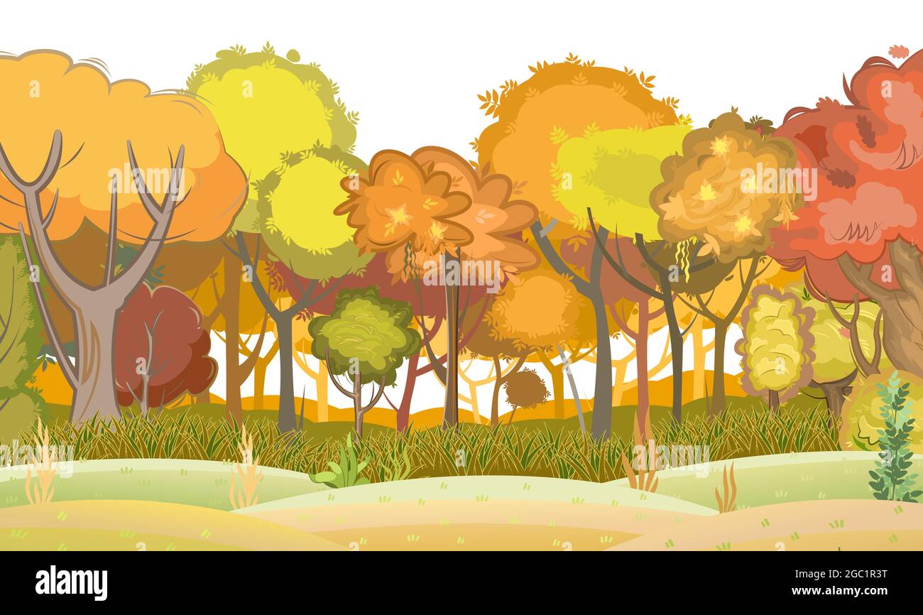 Landscape forest on edge Stock Vector Images - Alamy