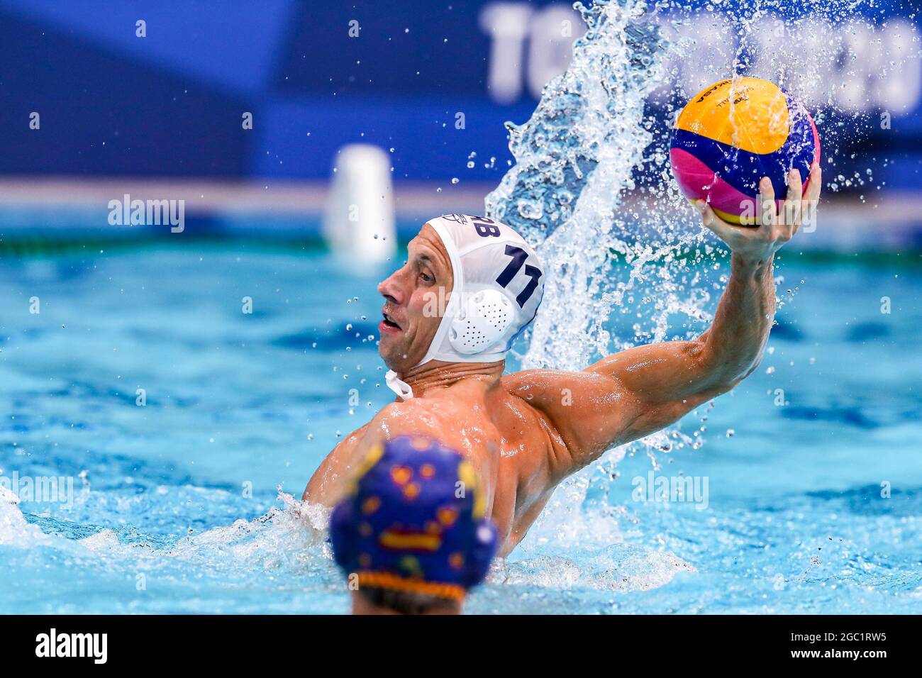 TOKYO, JAPAN - AUGUST 6: Andrija Prlainovic of Serbia during the Tokyo ...