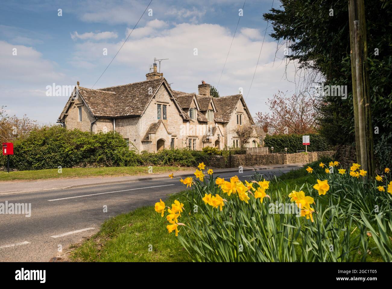 Cotswold village of Beverston, Gloucestershire, UK Stock Photo - Alamy