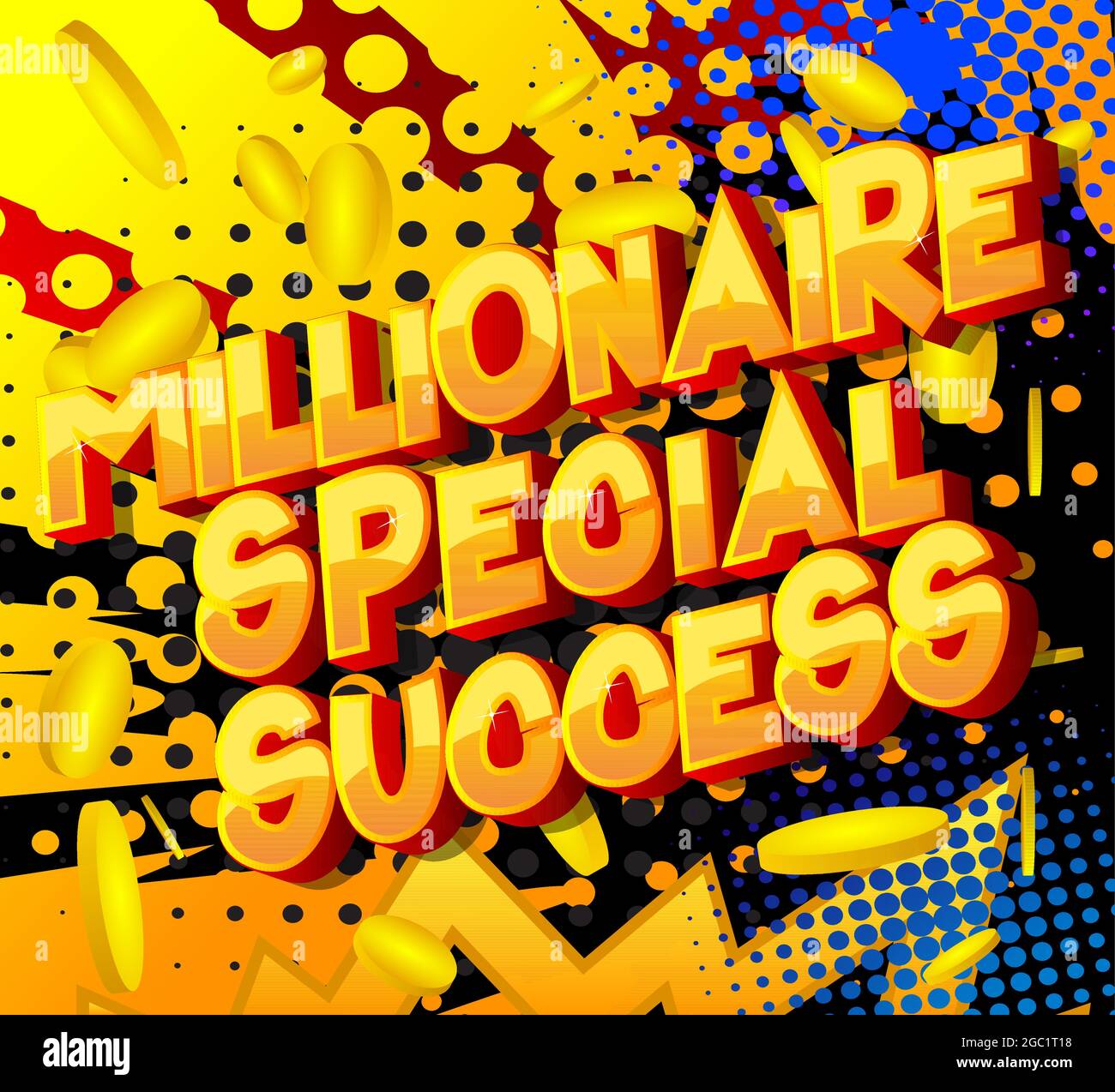 Millionaire Special Success - Comic book word on colorful comics ...