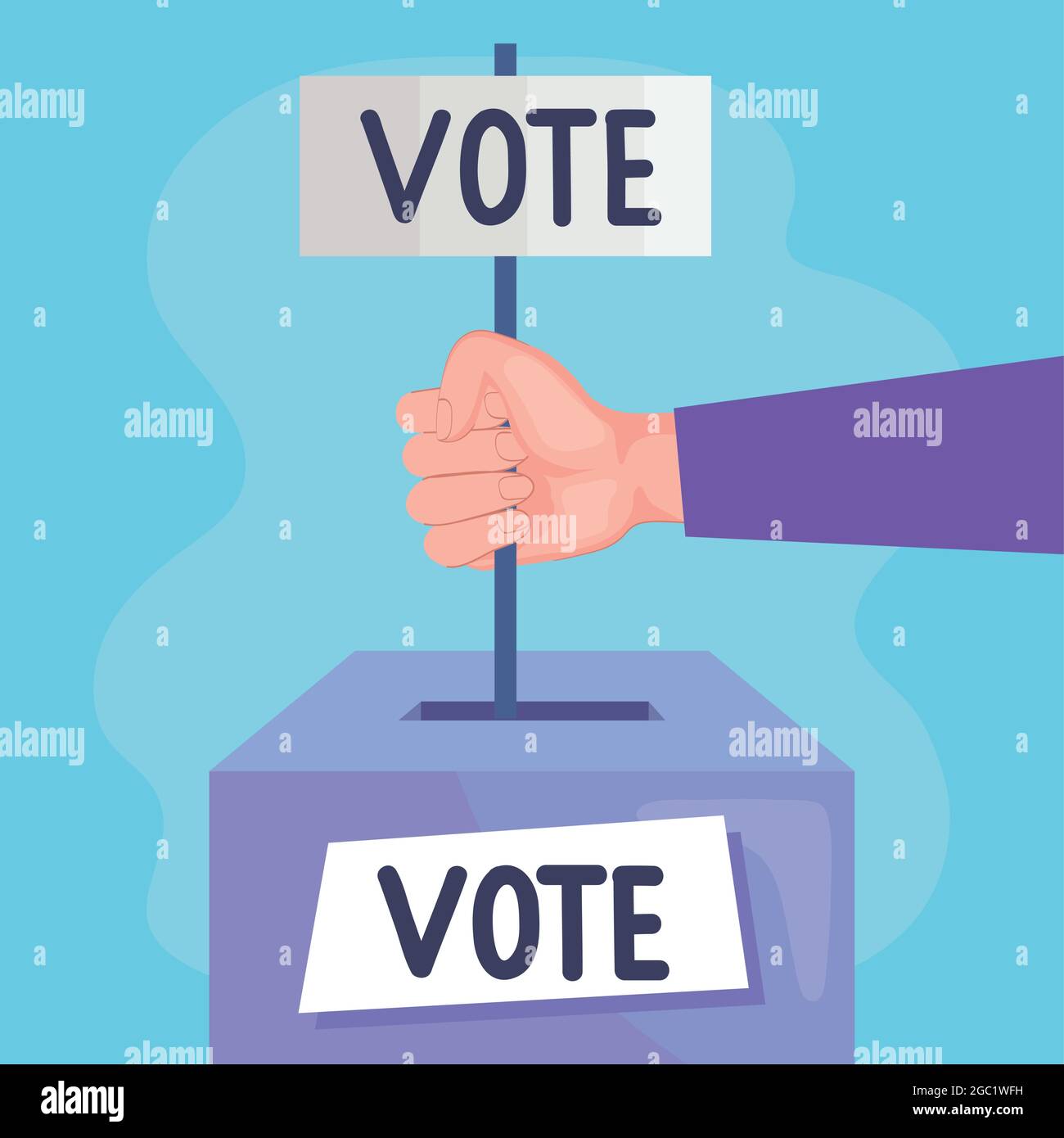 ballot box with label Stock Vector Image & Art - Alamy