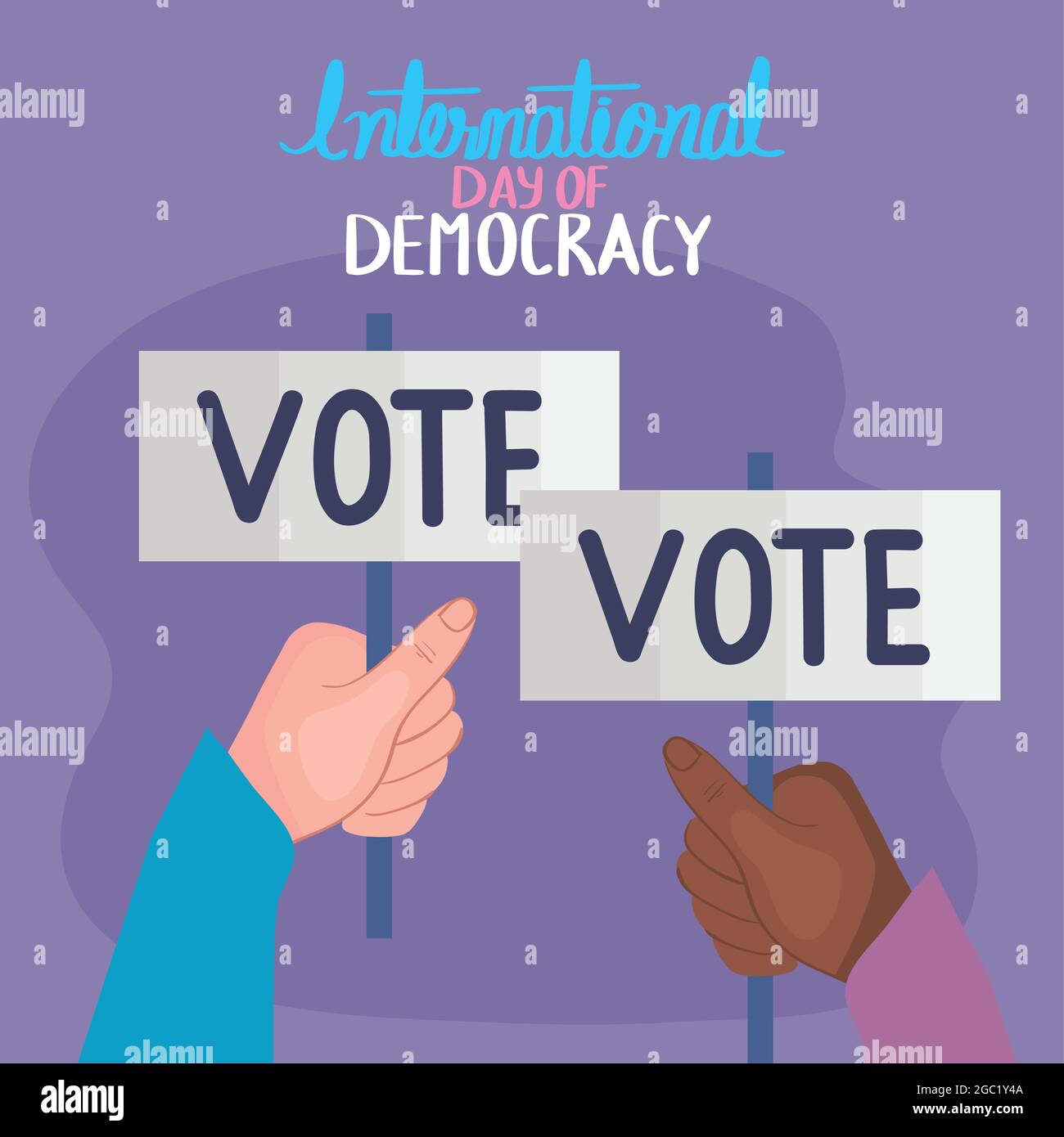 international day of democracy banner Stock Vector Image & Art - Alamy