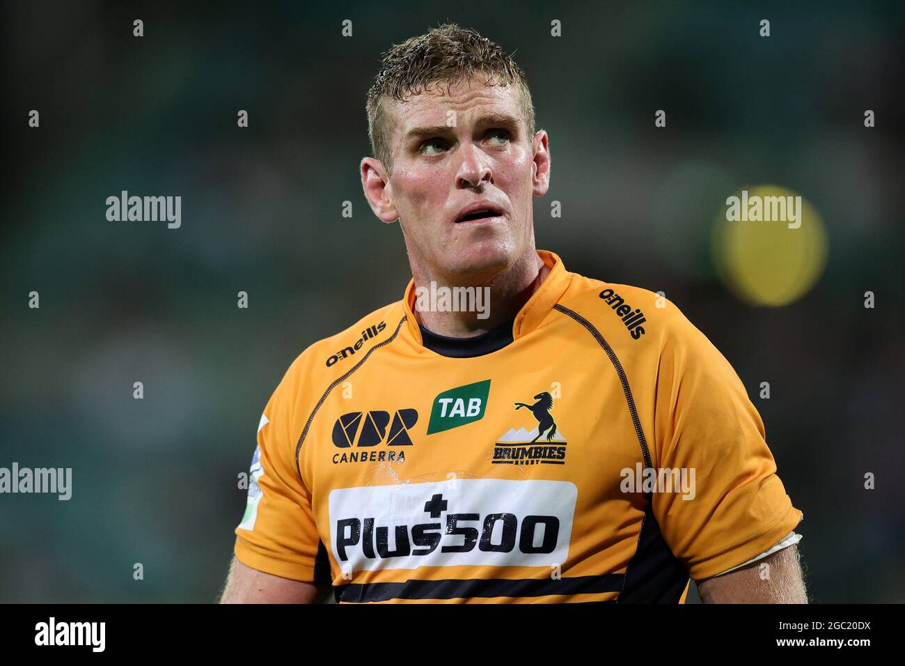 SYDNEY, AUSTRALIA - APRIL 02: Tom Cusack of the Brumbies is red carded ...