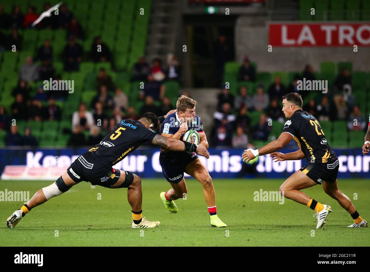 MELBOURNE, AUSTRALIA - APRIL 09: Tom Pincus of the Melbourne Rebels ...