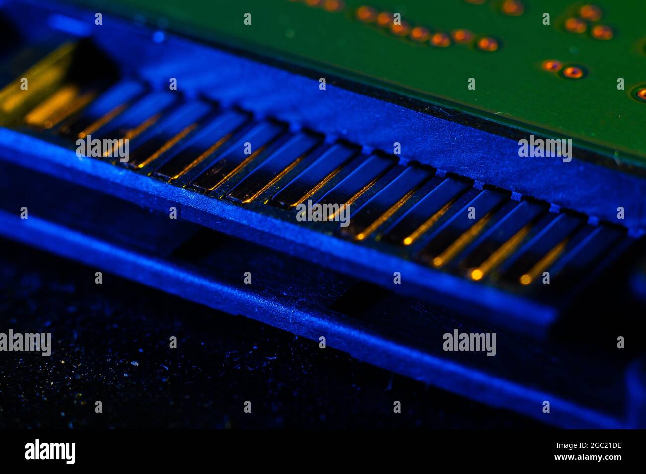 Pins for connecting to a printed circuit board close-up Stock Photo - Alamy