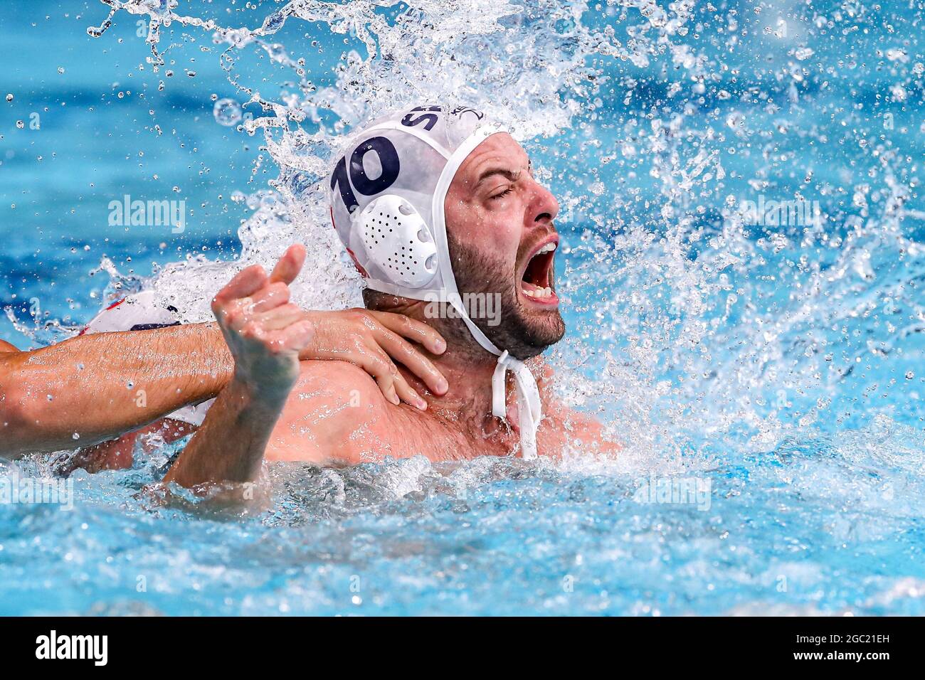 TOKYO, JAPAN - AUGUST 6: Dusan Mandic of Serbia, Filip Filipovic of ...