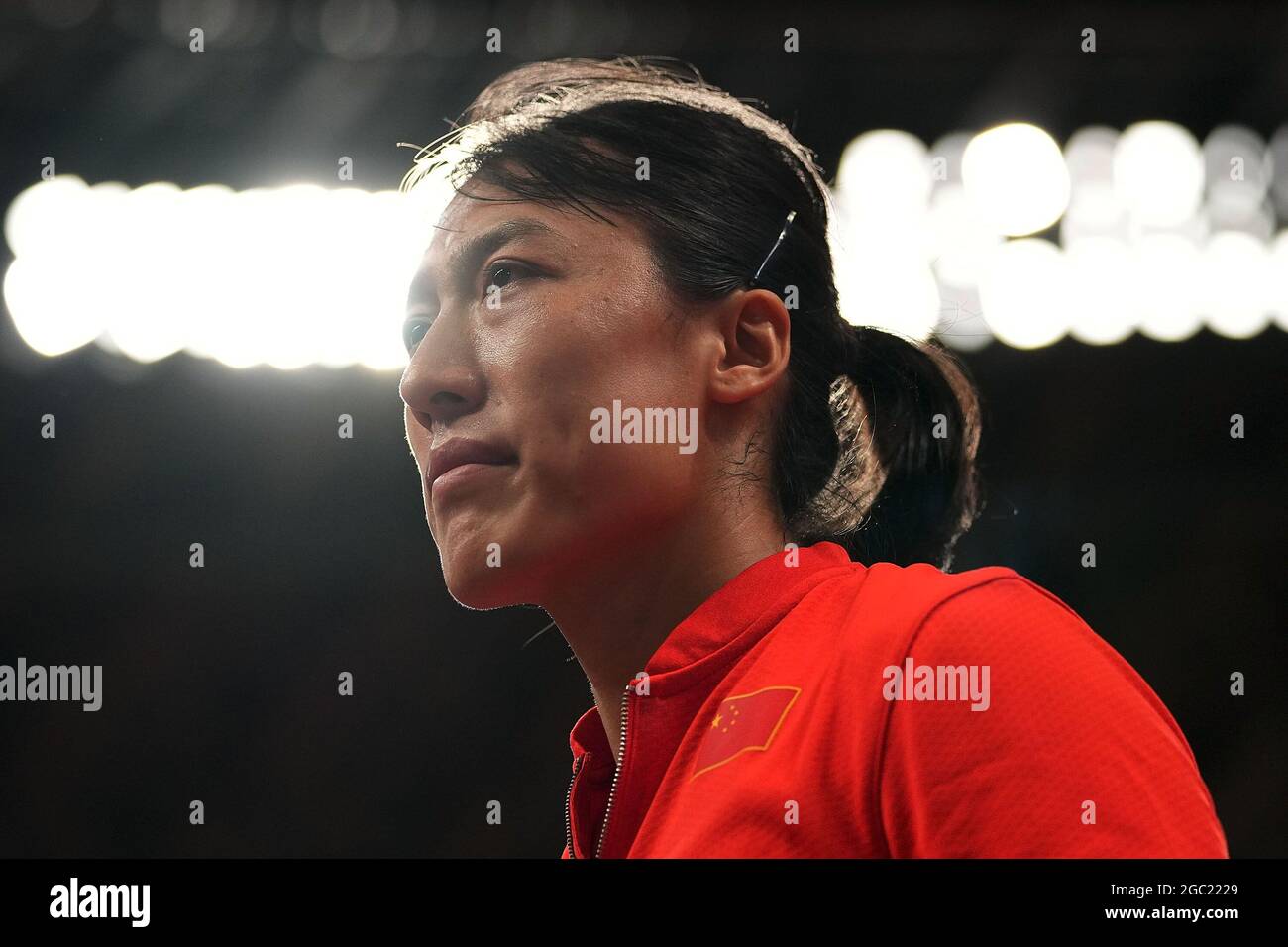 Tokyo, Japan. 6th Aug, 2021. Lyu Huihui of China reacts before the ...