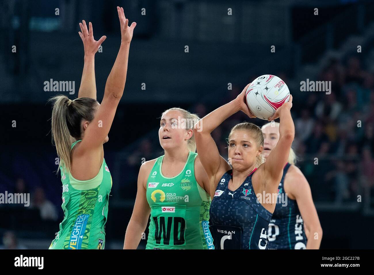 MELBOURNE, AUSTRALIA - MAY 01: Kate Moloney of the Melbourne Vixens ...