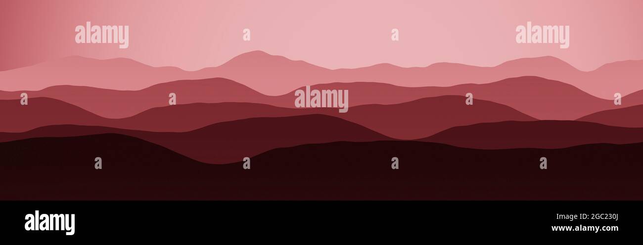 amazing red mountains peaks in dark time computer graphics texture ...