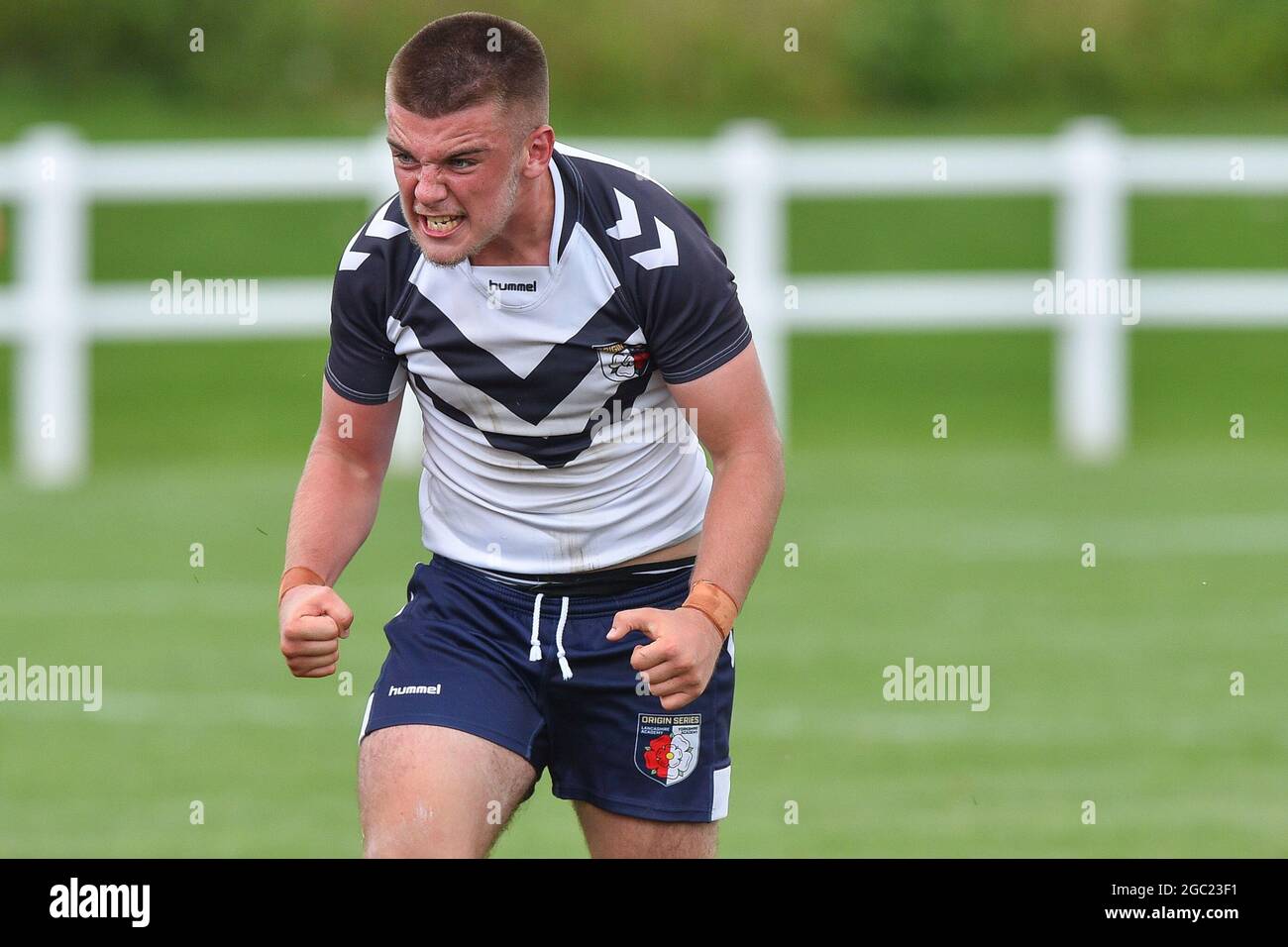 Leeds, England - 4 August 2021 - Jacob Hookem (Hull FC) of Yorkshire ...