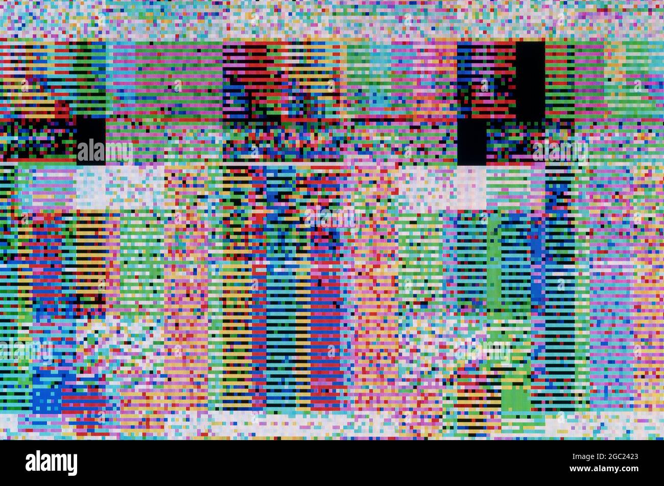Abstract background, pattern of a digital glitch Stock Photo - Alamy