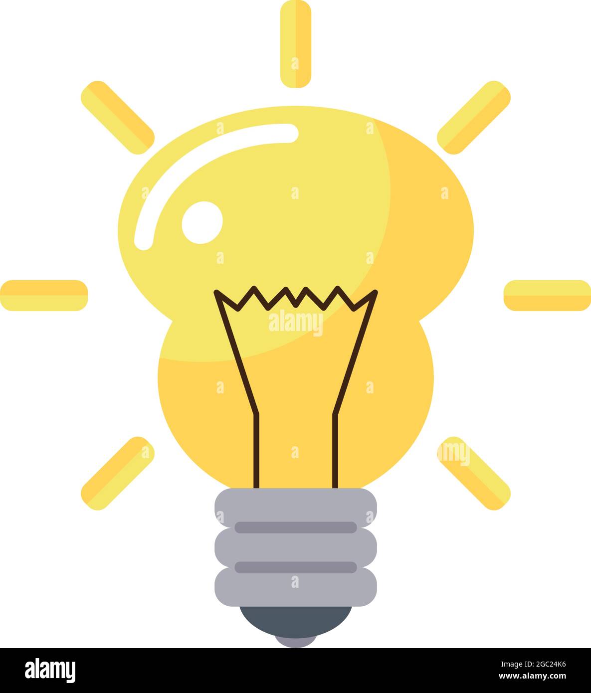 light bulb idea symbol Stock Vector Image & Art - Alamy