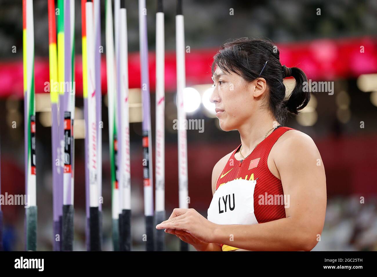 Tokyo, Japan. 6th Aug, 2021. Lyu Huihui of China reacts during the ...