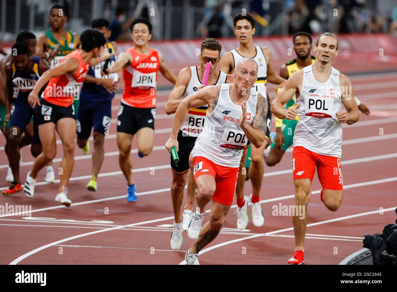 Tokyo, Japan. 06th Aug, 2021. Team Poland takes the lead in round one ...