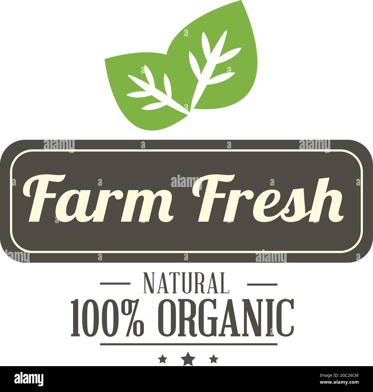 farm fresh natural 100 organic Stock Vector Image & Art - Alamy