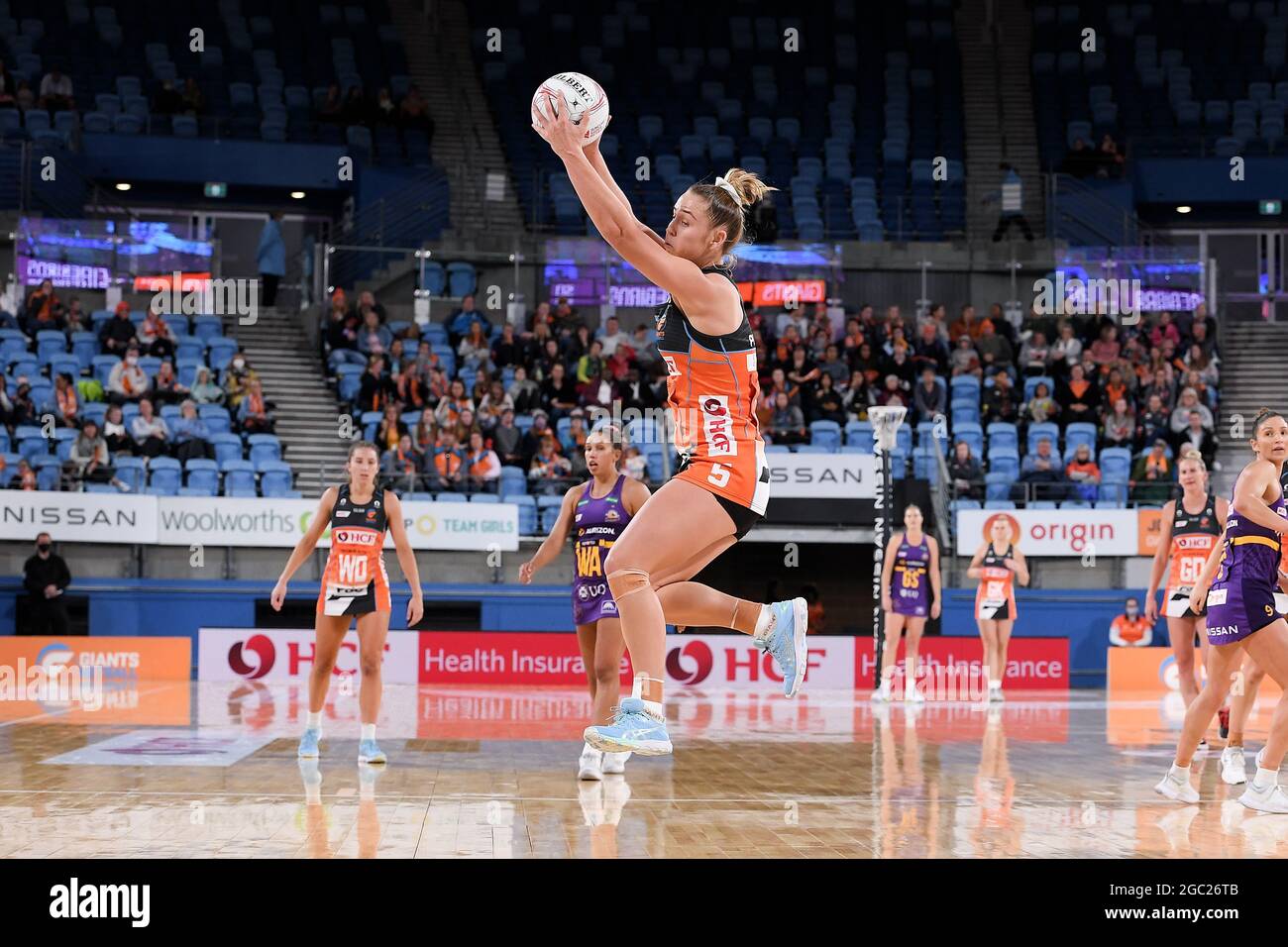 SYDNEY, AUSTRALIA - MAY 16: Jamie-Lee Price of the Giants Netball ...