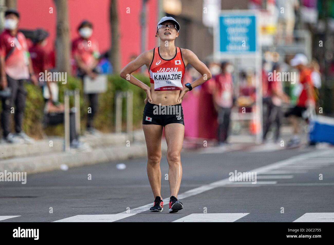 Hokkaido, Japan. 6th Aug, 2021. Kaori Kawazoe (JPN) Race Walk : Women's ...
