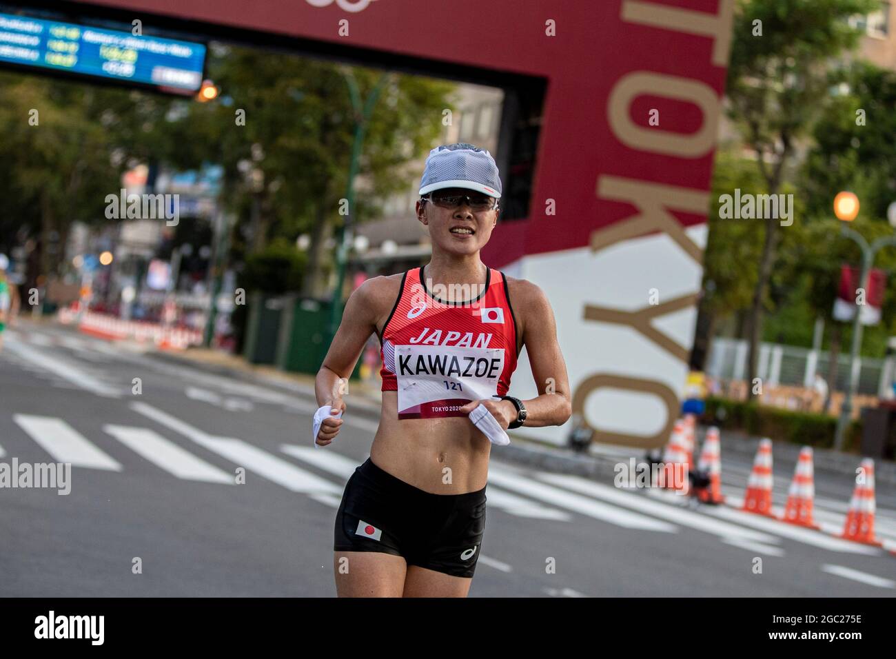 Hokkaido, Japan. 6th Aug, 2021. Kaori Kawazoe (JPN) Race Walk : Women's ...