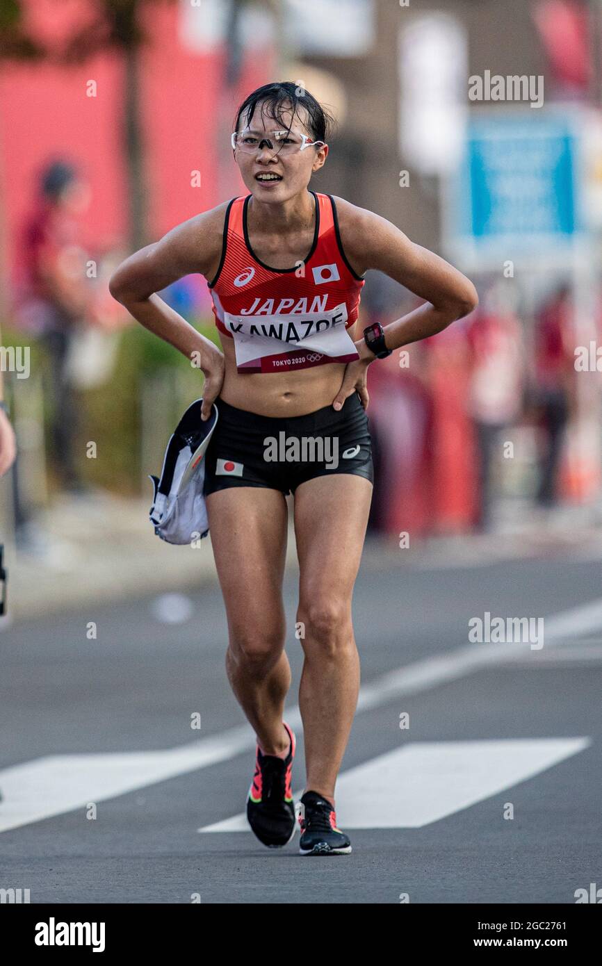 Hokkaido, Japan. 6th Aug, 2021. Kaori Kawazoe (JPN) Race Walk : Women's ...
