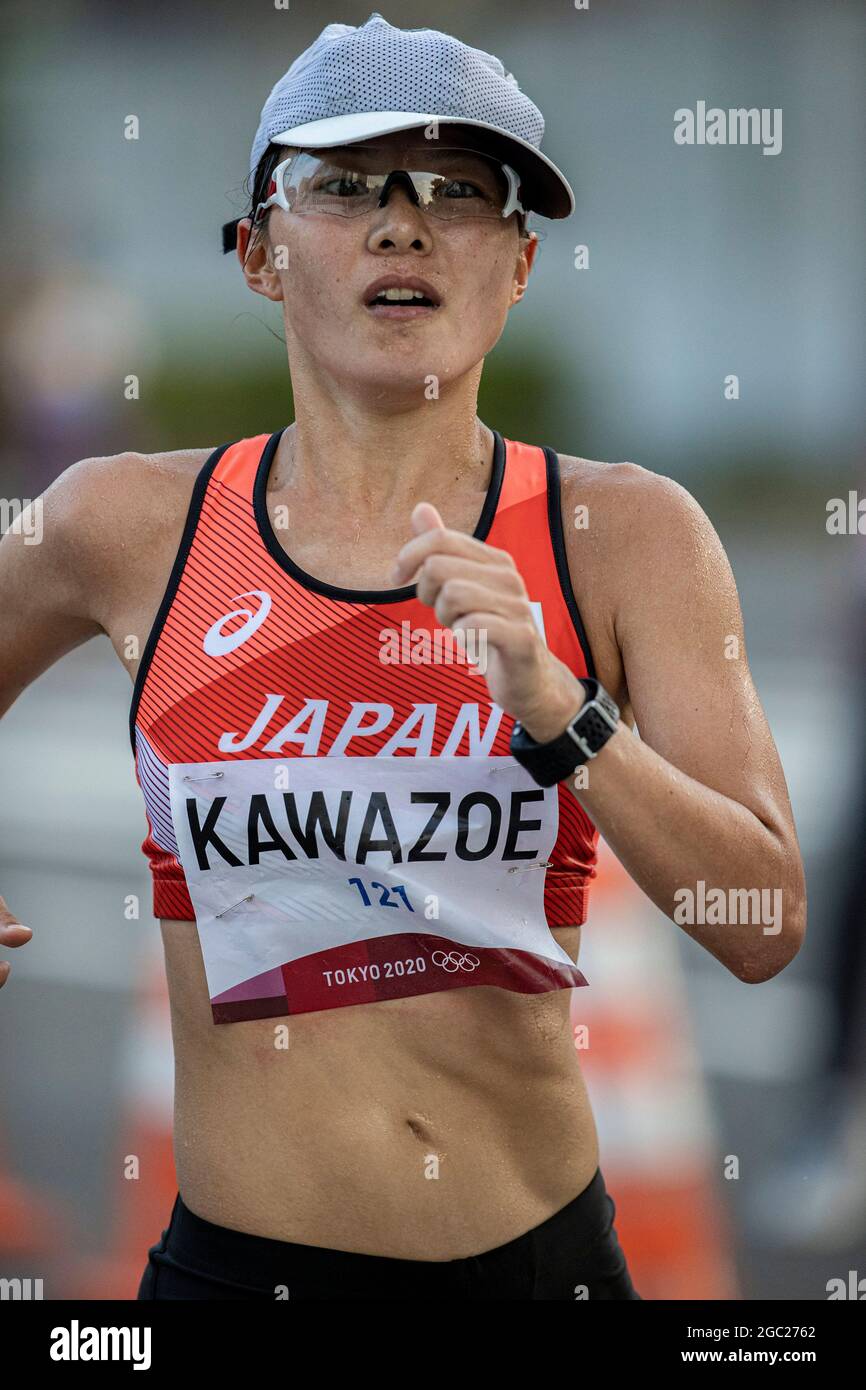 Hokkaido, Japan. 6th Aug, 2021. Kaori Kawazoe (JPN) Race Walk : Women's ...