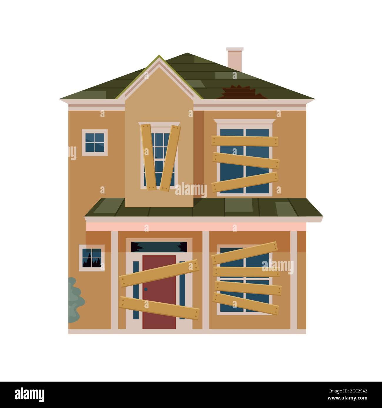 Old abandoned house cartoon Stock Vector Image & Art - Alamy