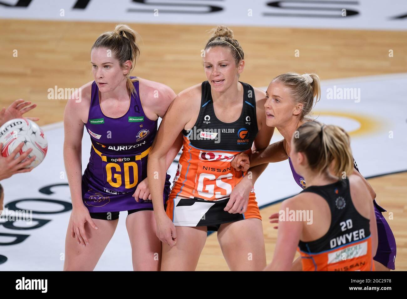 SYDNEY, AUSTRALIA - MAY 16: Jo Harten of the Giants Netball gets in ...