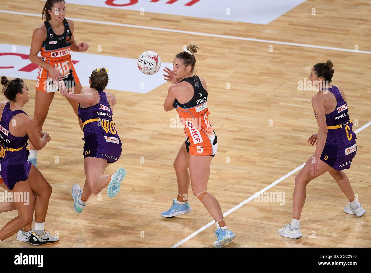 SYDNEY, AUSTRALIA - MAY 16: Jamie-Lee Price of the Giants Netball gets ...