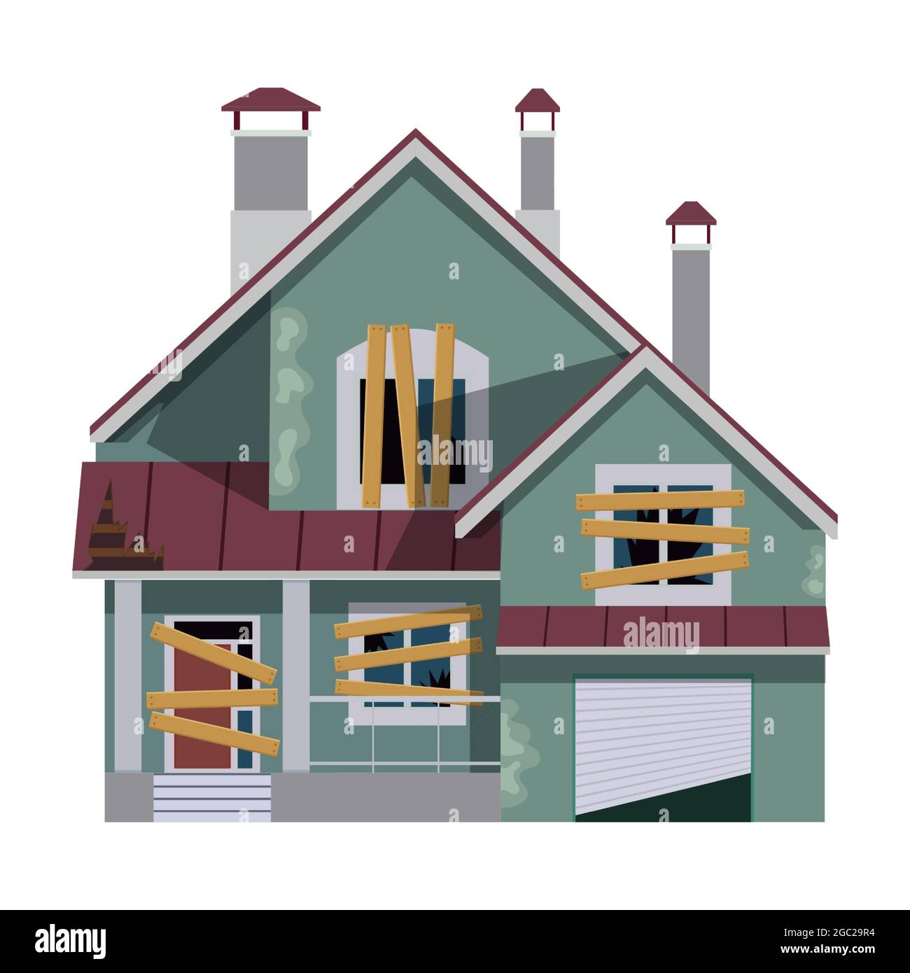 Run down hut Stock Vector Images - Alamy