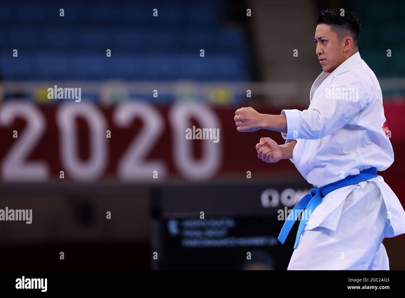 Tokyo, Japan. 6th Aug, 2021. Ryo Kiyuna (JPN) Karate : Men's Kata Final ...
