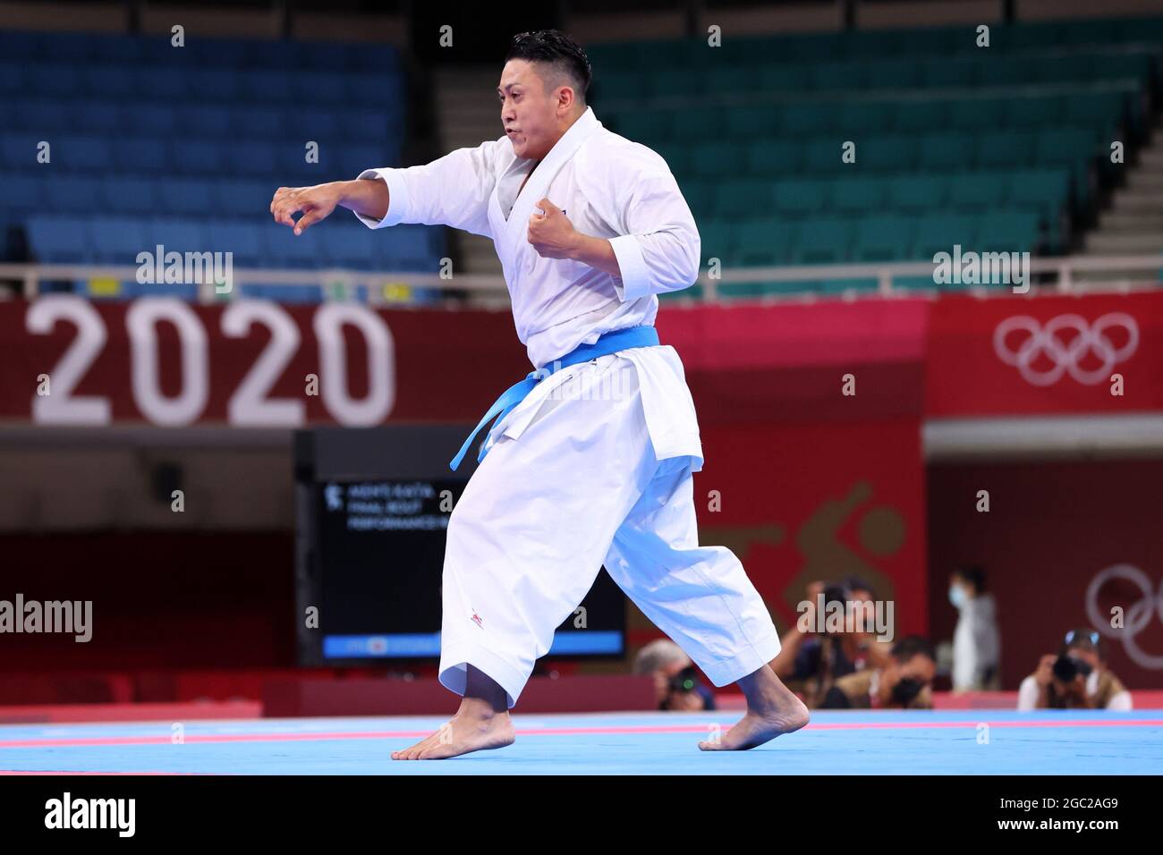 Tokyo, Japan. 6th Aug, 2021. Ryo Kiyuna (JPN) Karate : Men's Kata Final ...