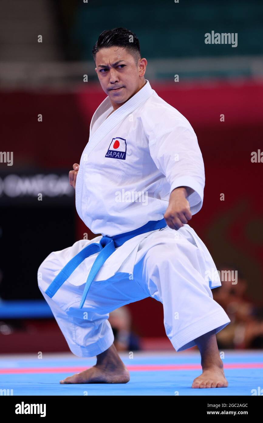Tokyo, Japan. 6th Aug, 2021. Ryo Kiyuna (JPN) Karate : Men's Kata Final ...