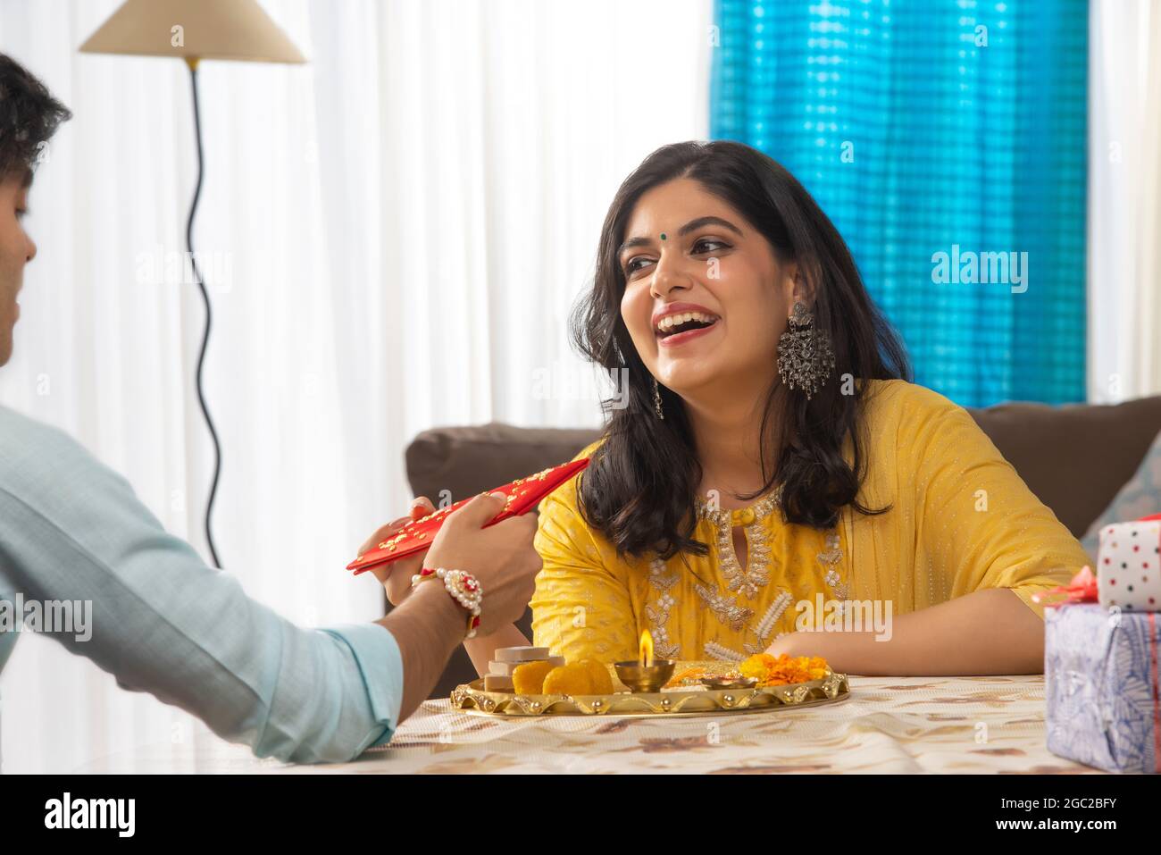 Receiving sweets hi-res stock photography and images - Alamy