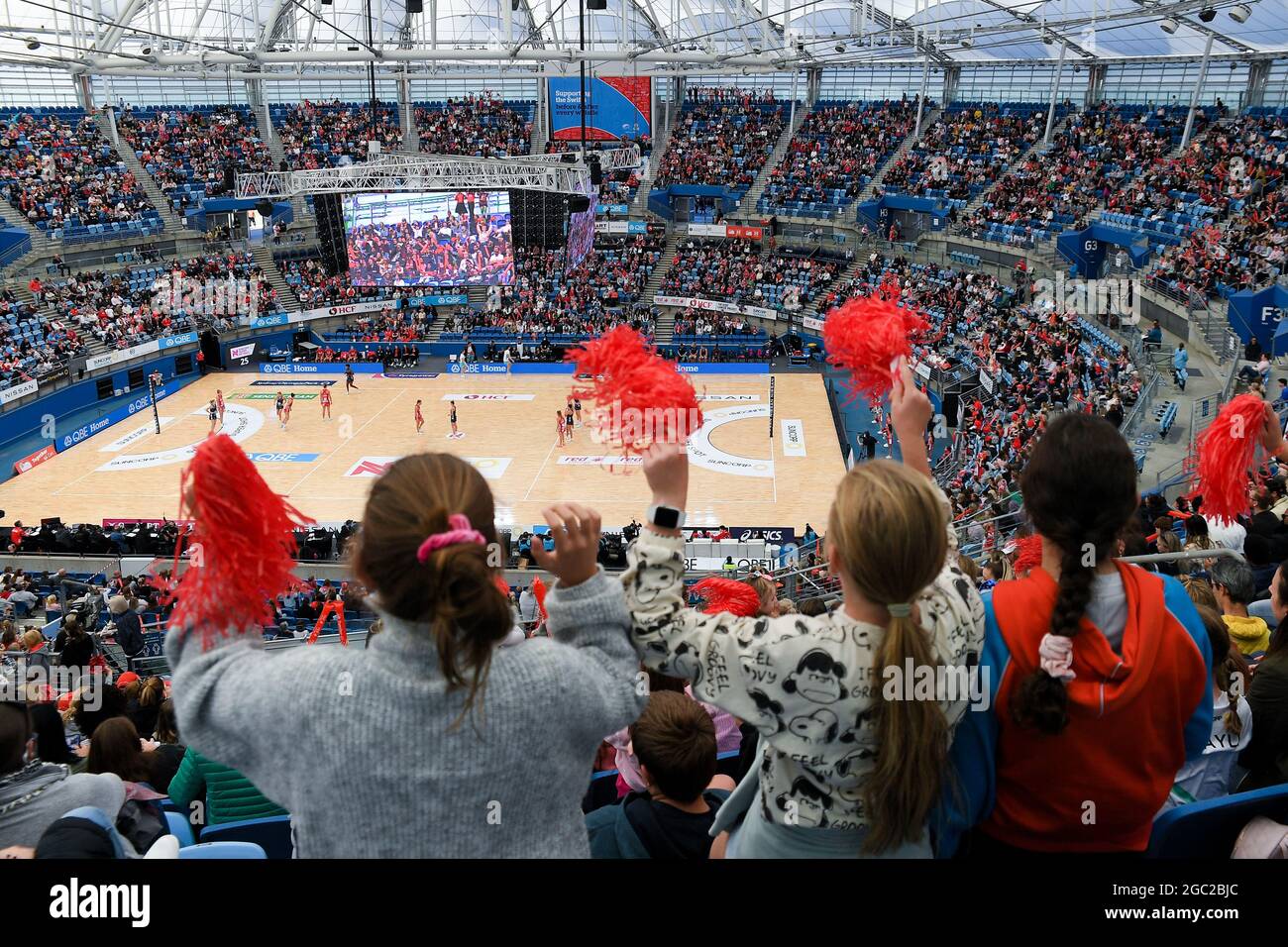 Netball general view stadium hi-res stock photography and images - Alamy