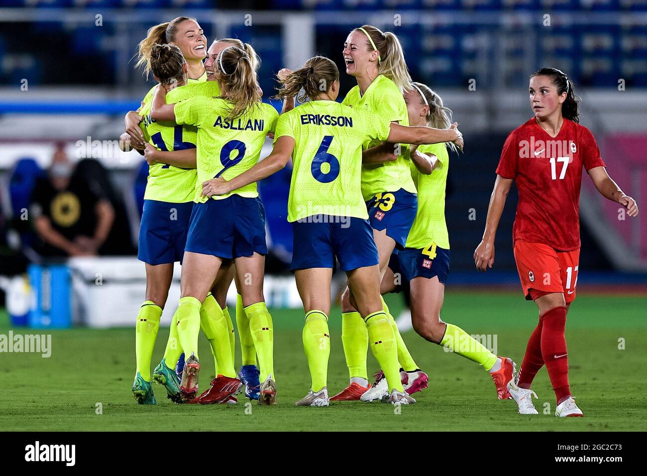 Yokohama, Japan. 06th Aug, 2021. YOKOHAMA, JAPAN - AUGUST 6: Stina ...