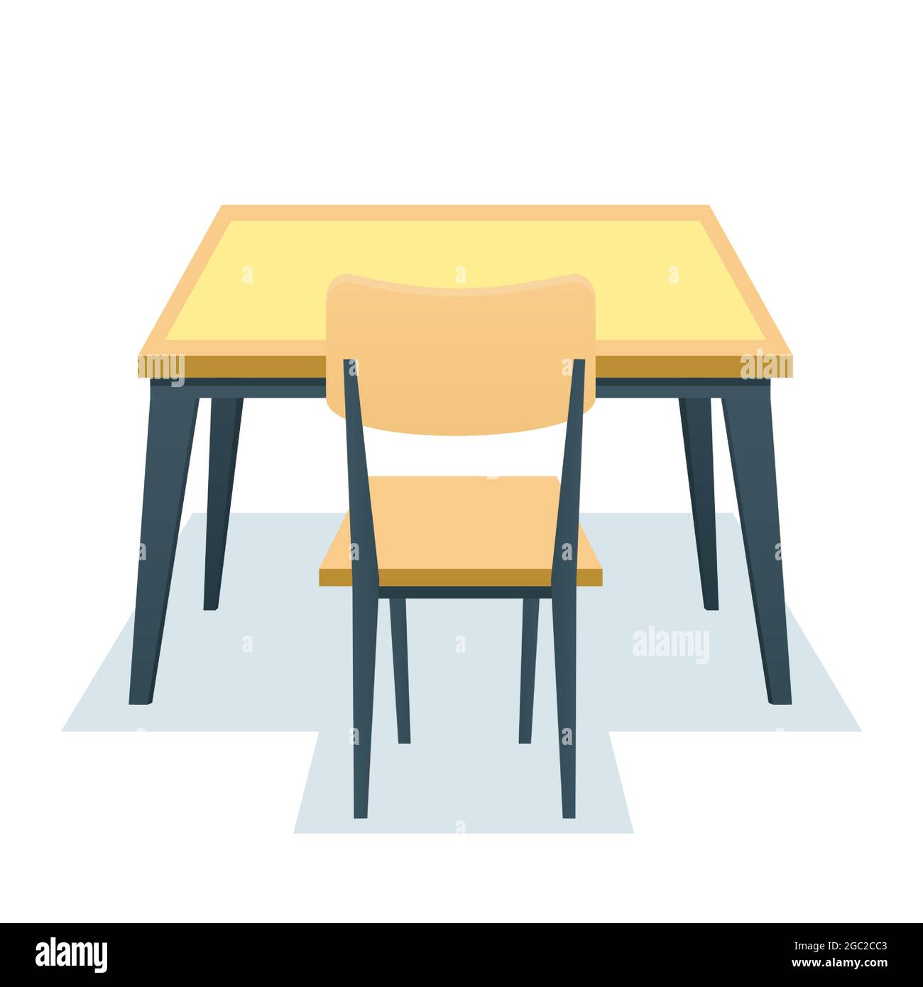 School class board desk Cut Out Stock Images & Pictures - Alamy