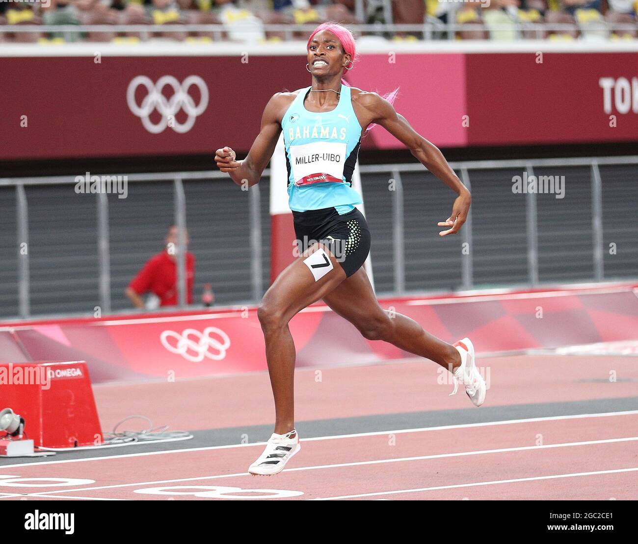 Tokyo, Japan. 6th Aug, 2021. Shaunae Miller-Uibo of Bahamas competes ...