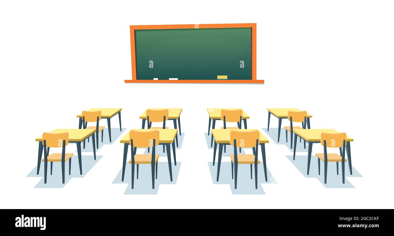 School desk isolated on white background Stock Vector Image & Art - Alamy