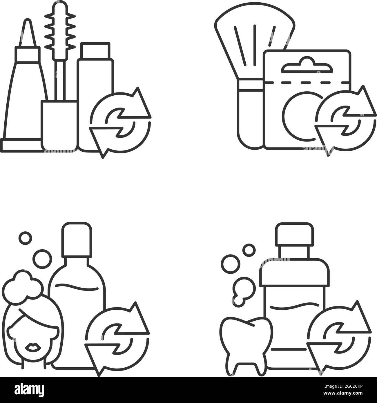 Collection of reusable items Stock Vector Images - Alamy