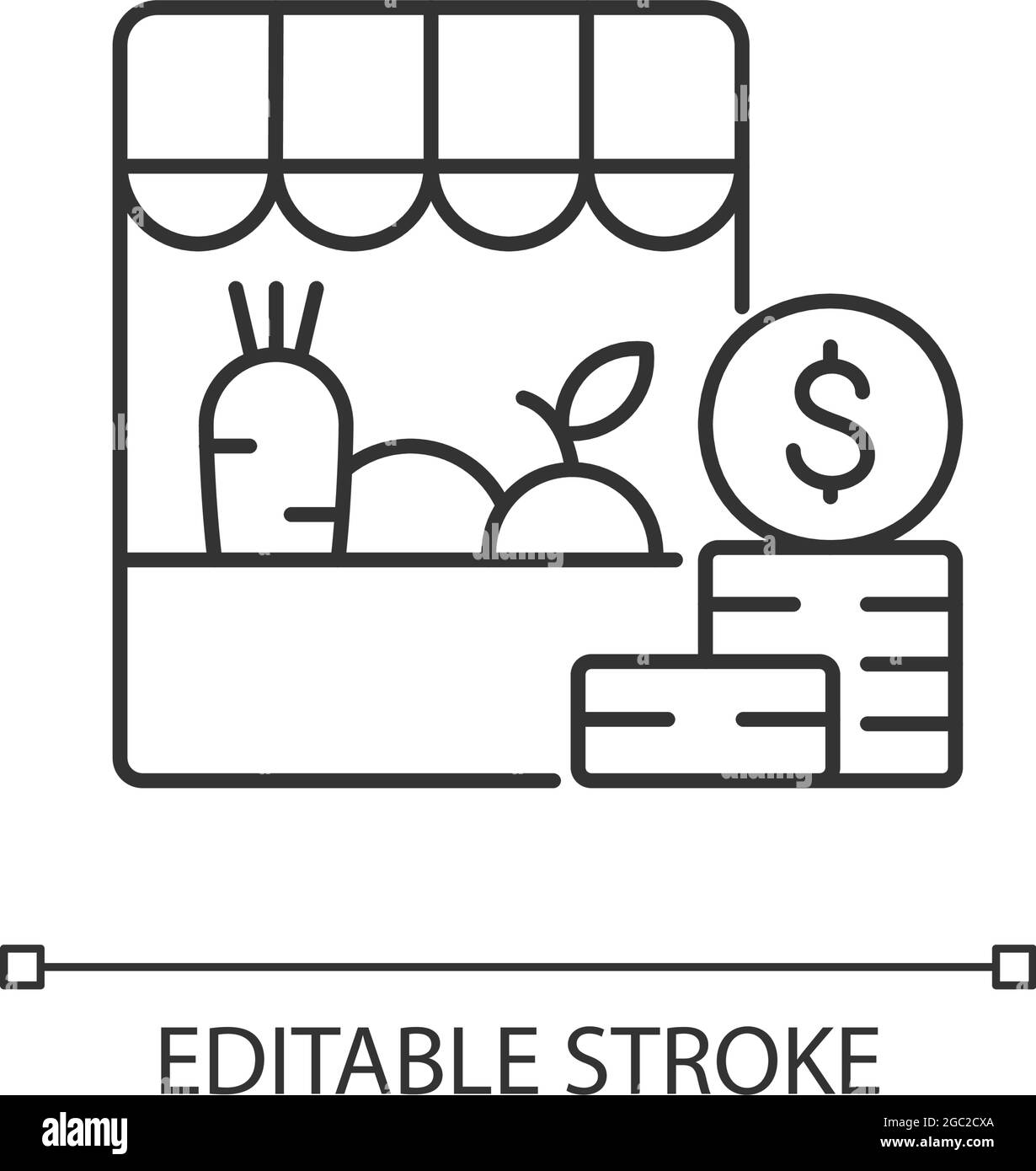 Farmer trade market Stock Vector Images - Alamy