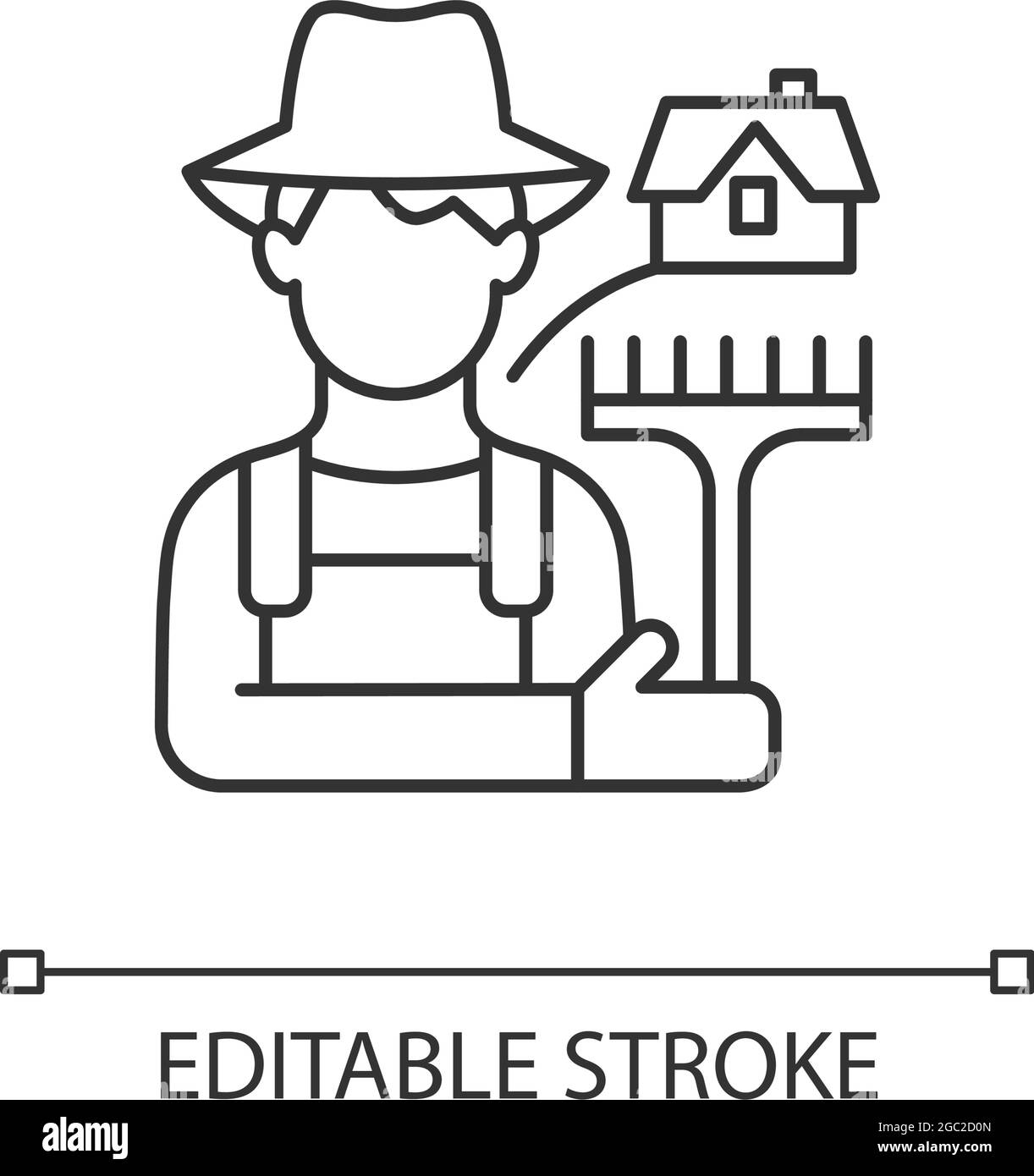 Field farm workers harvest Stock Vector Images - Alamy