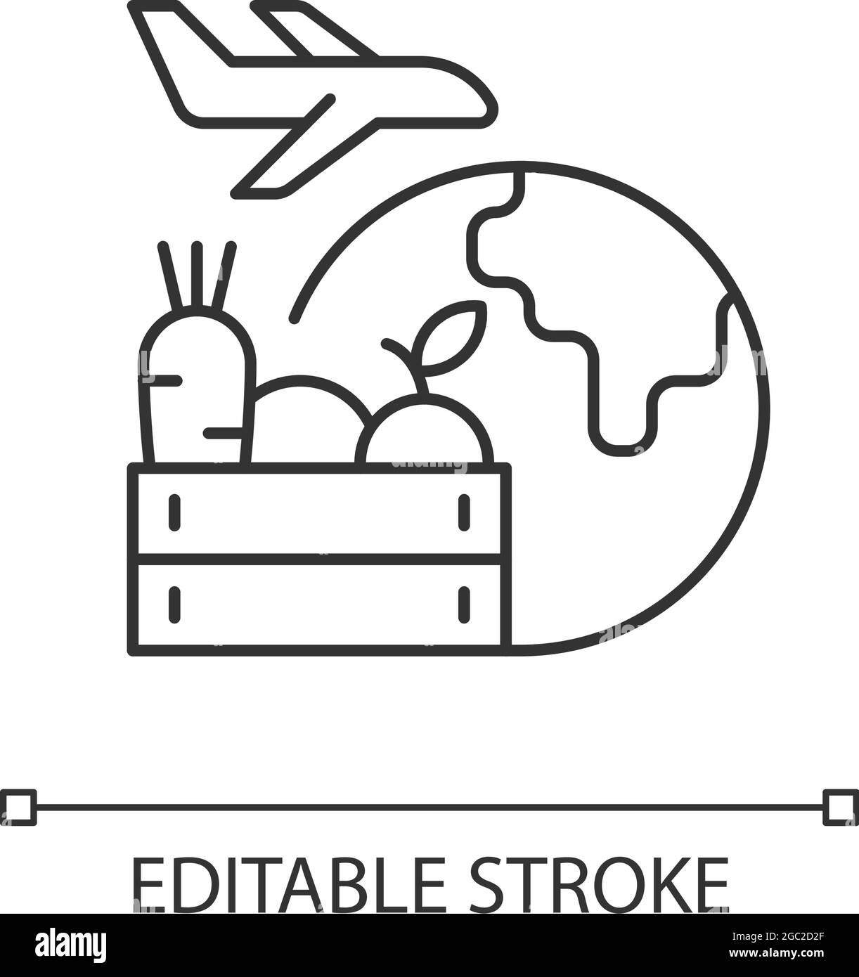 Agricultural products export linear icon Stock Vector Image & Art - Alamy