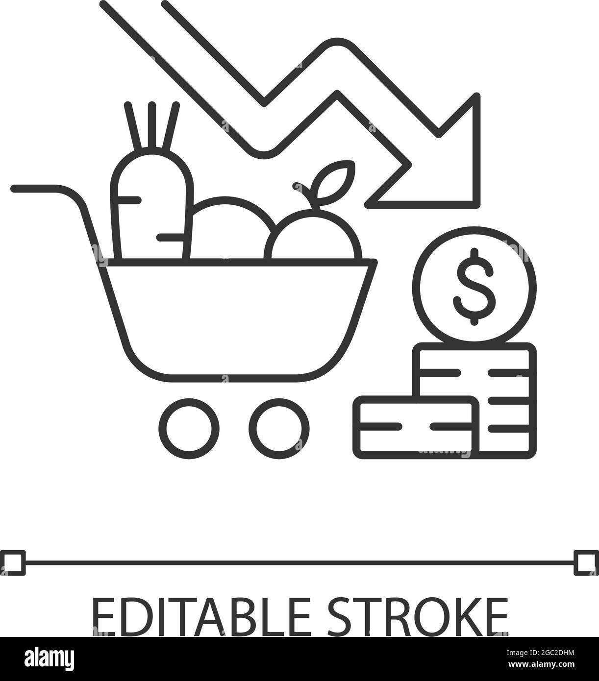 Marketing risks linear icon Stock Vector Image & Art - Alamy