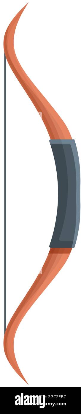 Longbow icon cartoon vector. Ancient archery. Arrow weapon Stock Vector ...