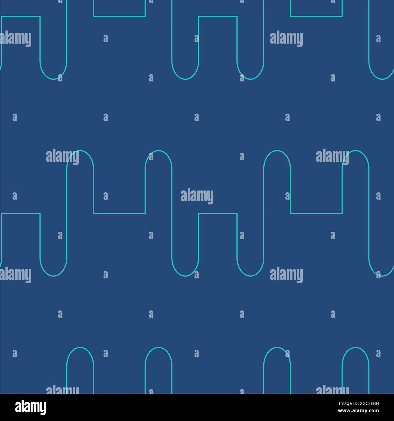 Simple cute one line seamless pattern made in vector. Geometric row ...