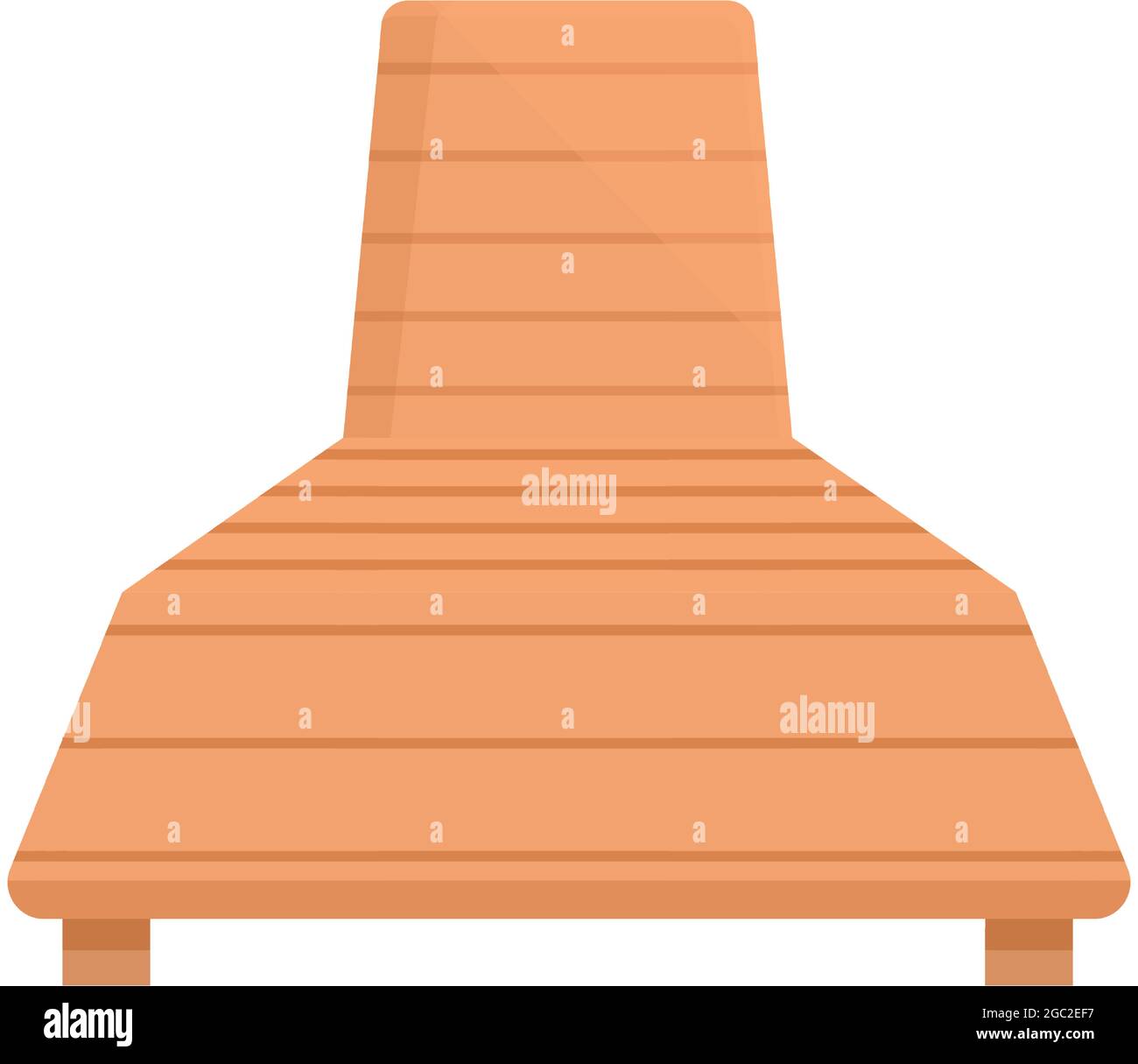 Deckchair icon cartoon vector. Beach chair. Sunbed deck Stock Vector ...