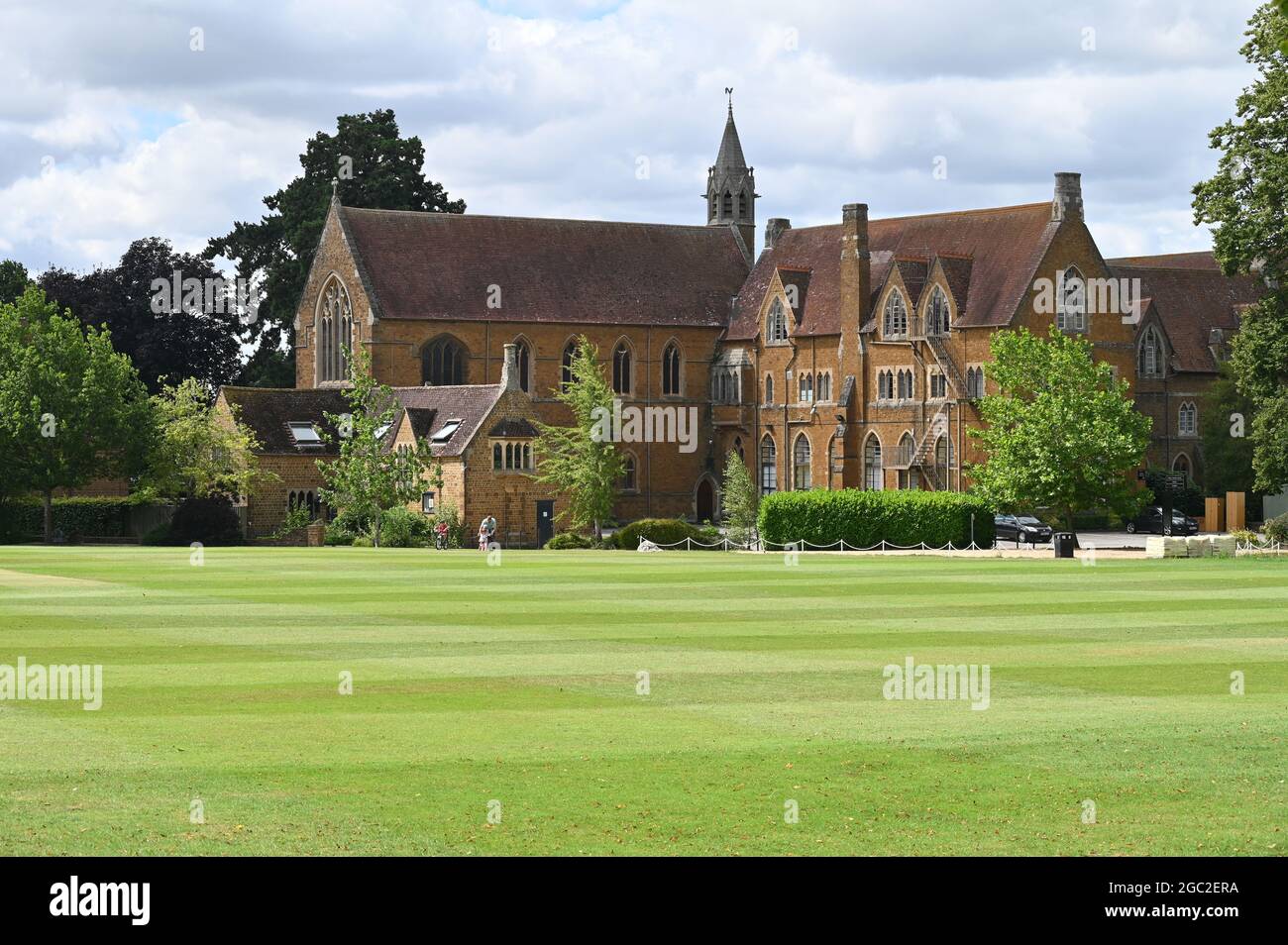 The grounds of Bloxham School, a private co-educational school in the ...