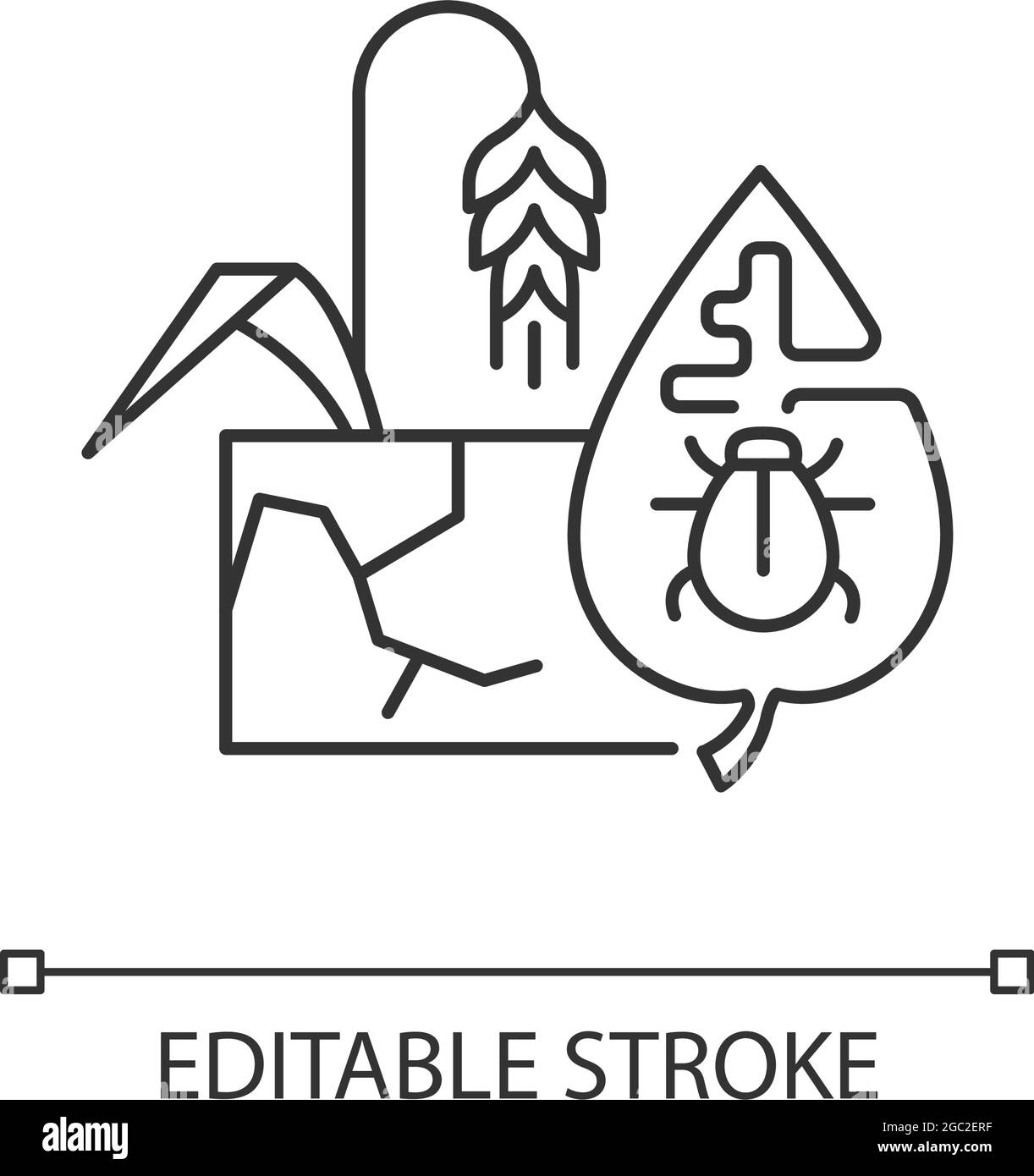 Production risks linear icon Stock Vector Image & Art - Alamy